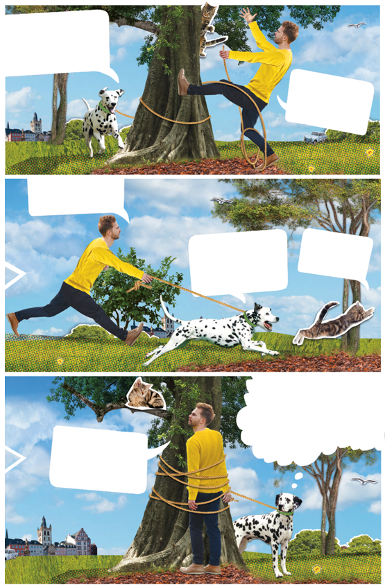 Educatieve illustraties en infographics voor TrabiTour, methode Duits ...